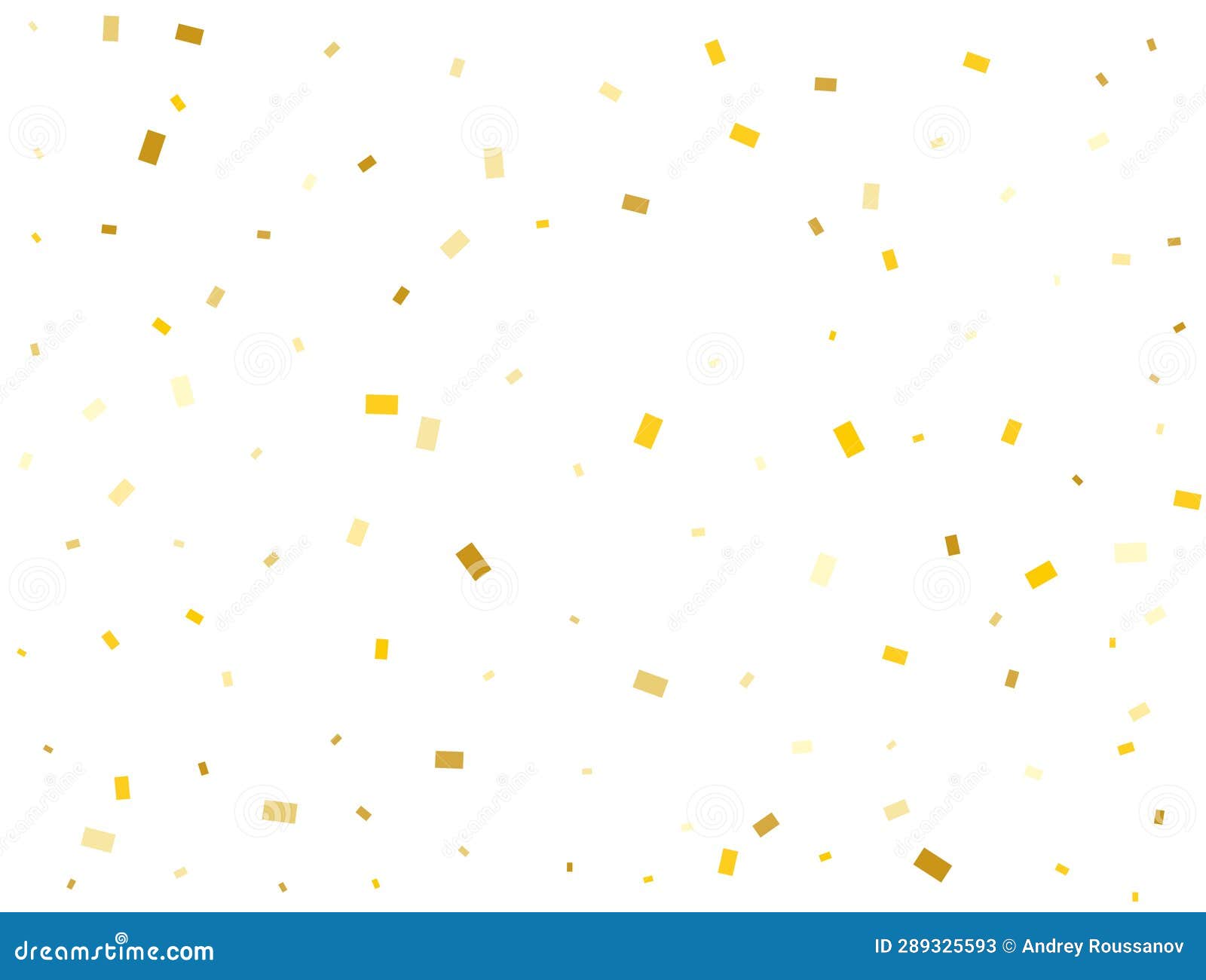 Light Golden Rectangles Confetti Background. Vector Illustration Stock ...
