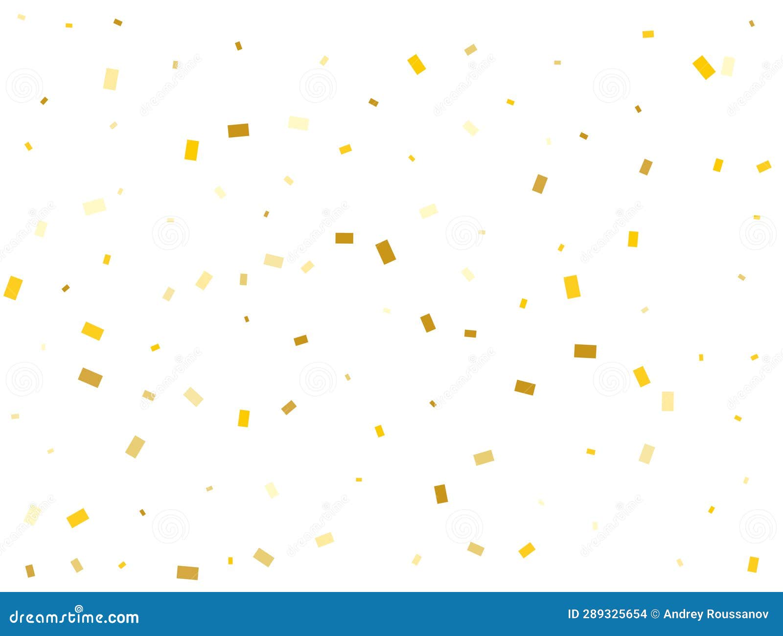 Light Golden Rectangles Confetti Background. Vector Illustration Stock ...