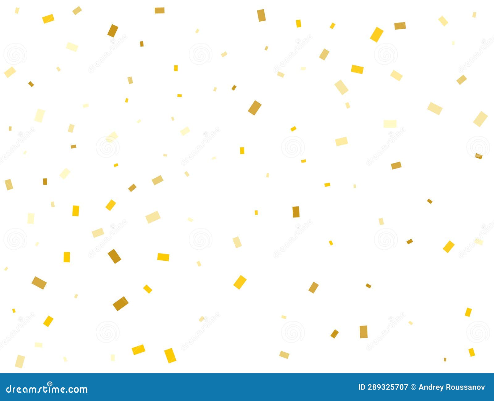 Light Golden Rectangles Confetti Background. Vector Illustration Stock ...