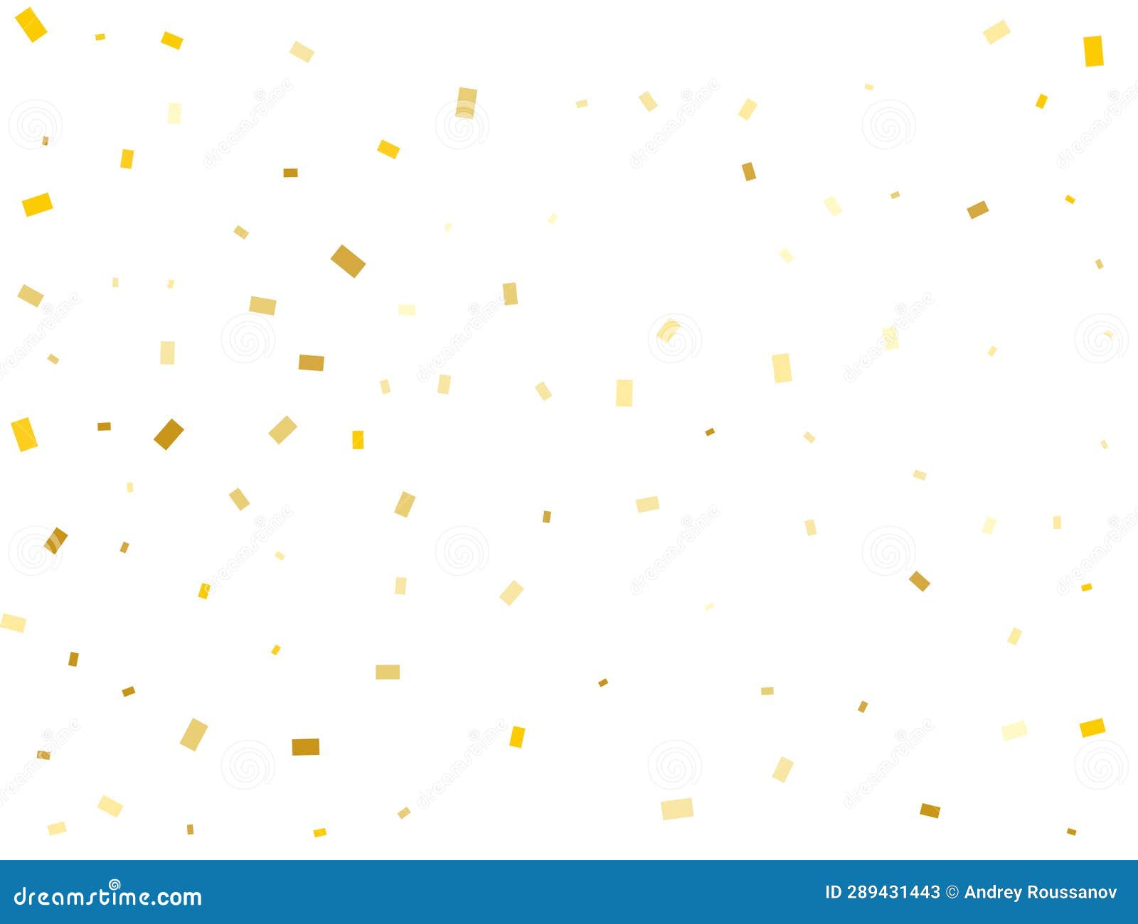 Light Golden Rectangles Confetti Background. Vector Illustration Stock ...
