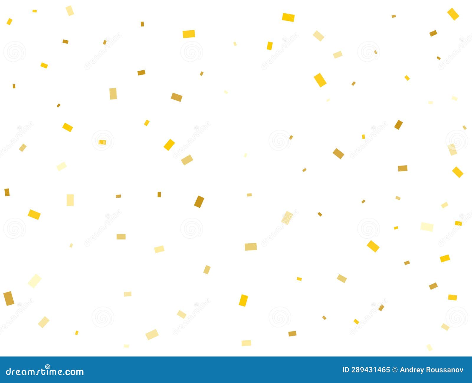 Light Golden Rectangles Confetti Background. Vector Illustration Stock ...