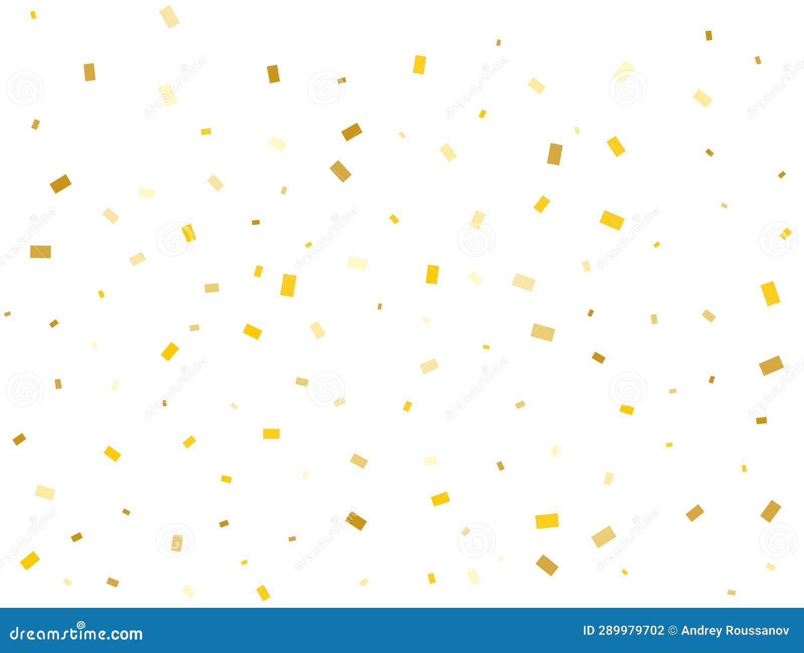 Light Golden Rectangles Confetti Background. Vector Illustration Stock ...