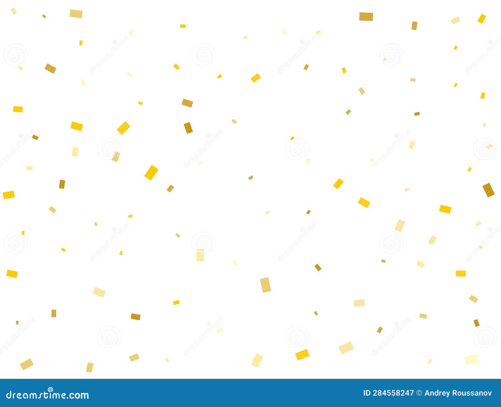 Light Golden Rectangles. Confetti Celebration, Falling Golden Abstract ...