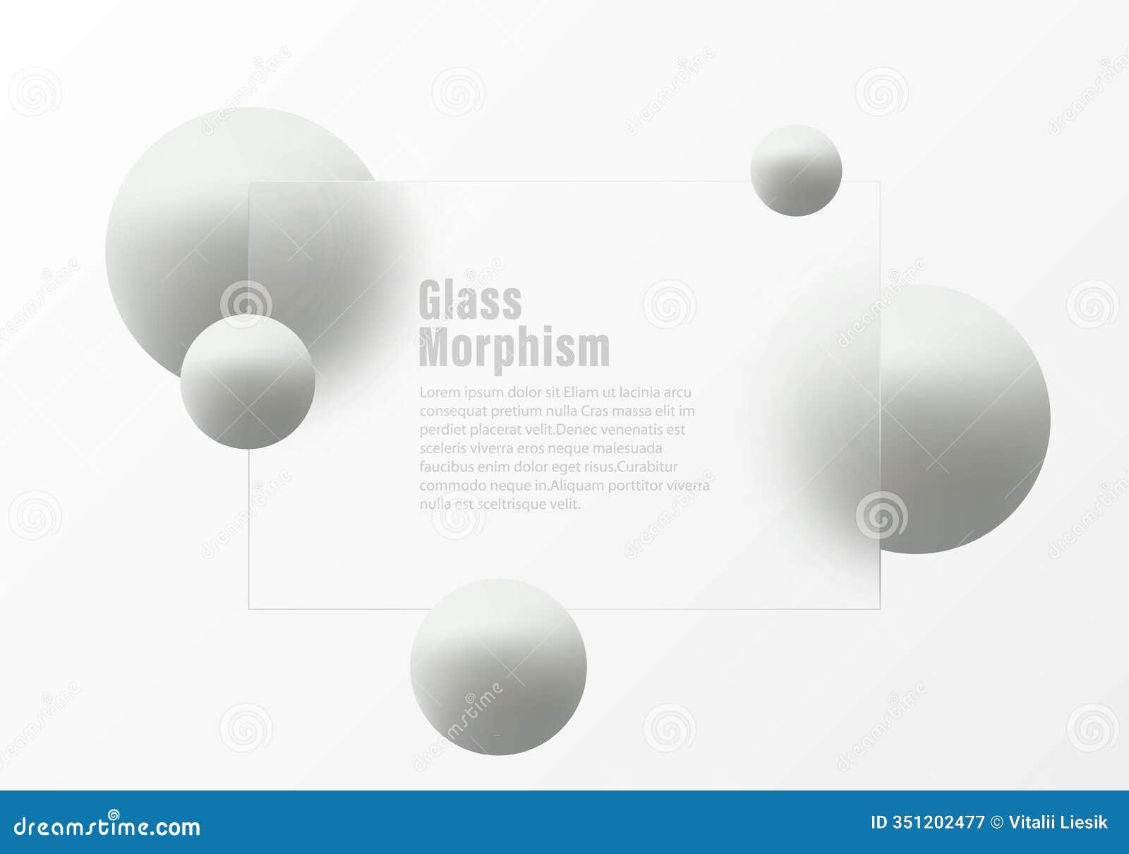 Glass Morphism Background. Glass Triangular Banner Made Of Clear ...