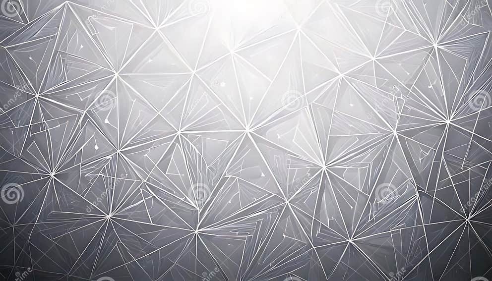 A Light Gray Abstract Design with Radiating Lines Forming a Geometric ...