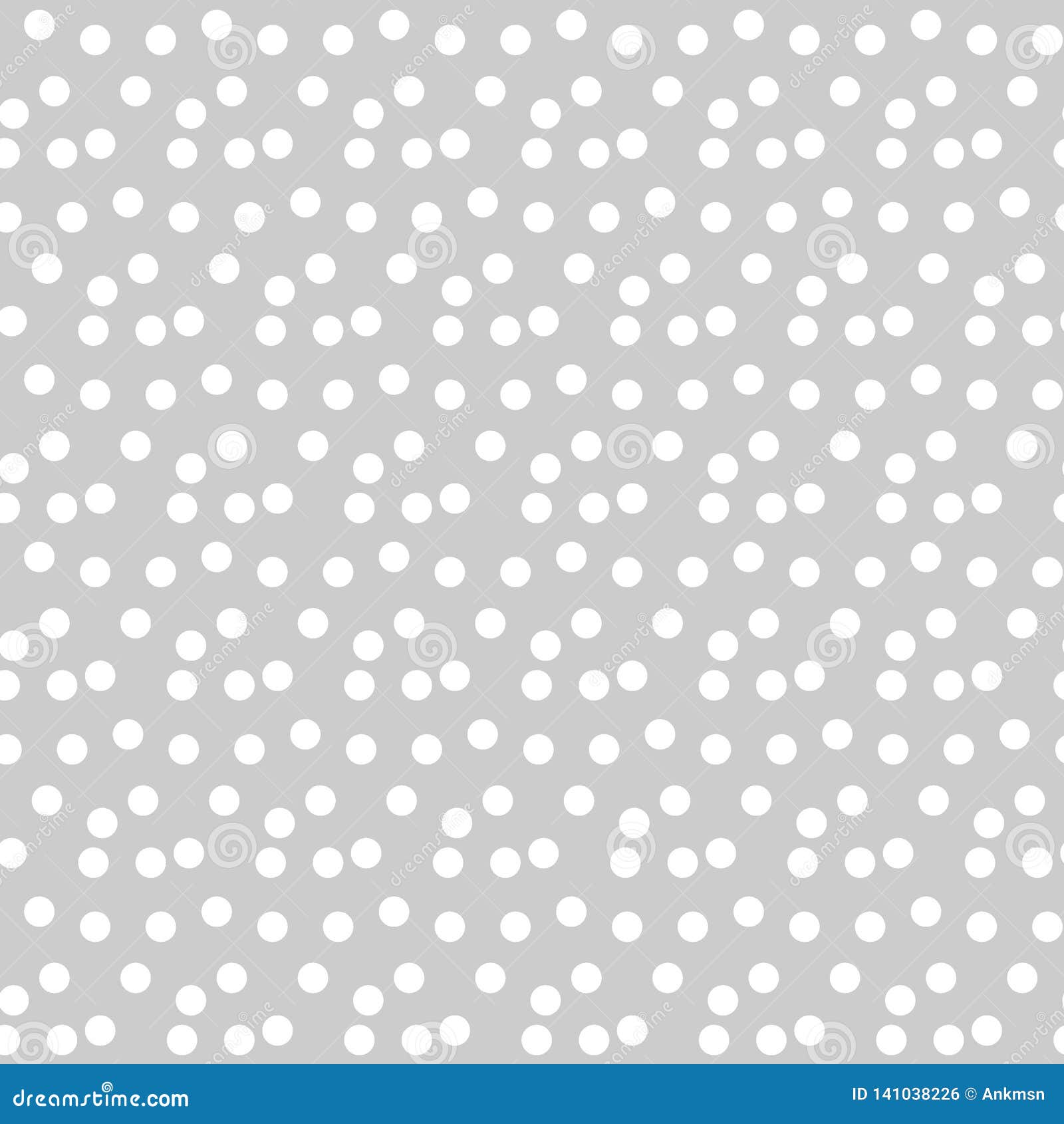 Light Gray Background Scattered Dots Polka Seamless Pattern Stock ...