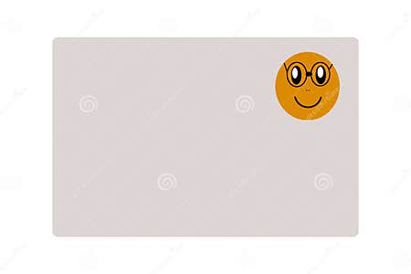 Board with an Intelligent Smiley Stock Vector - Illustration of funny ...