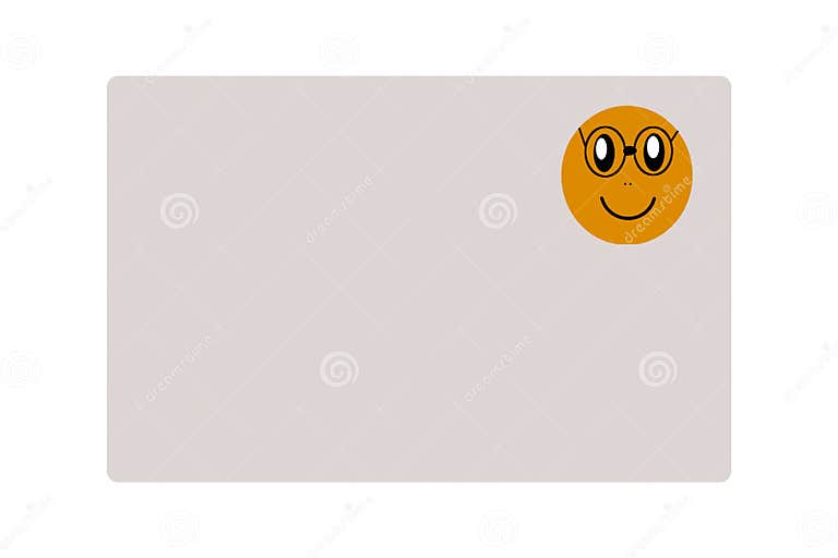 Board with an Intelligent Smiley Stock Vector - Illustration of funny ...