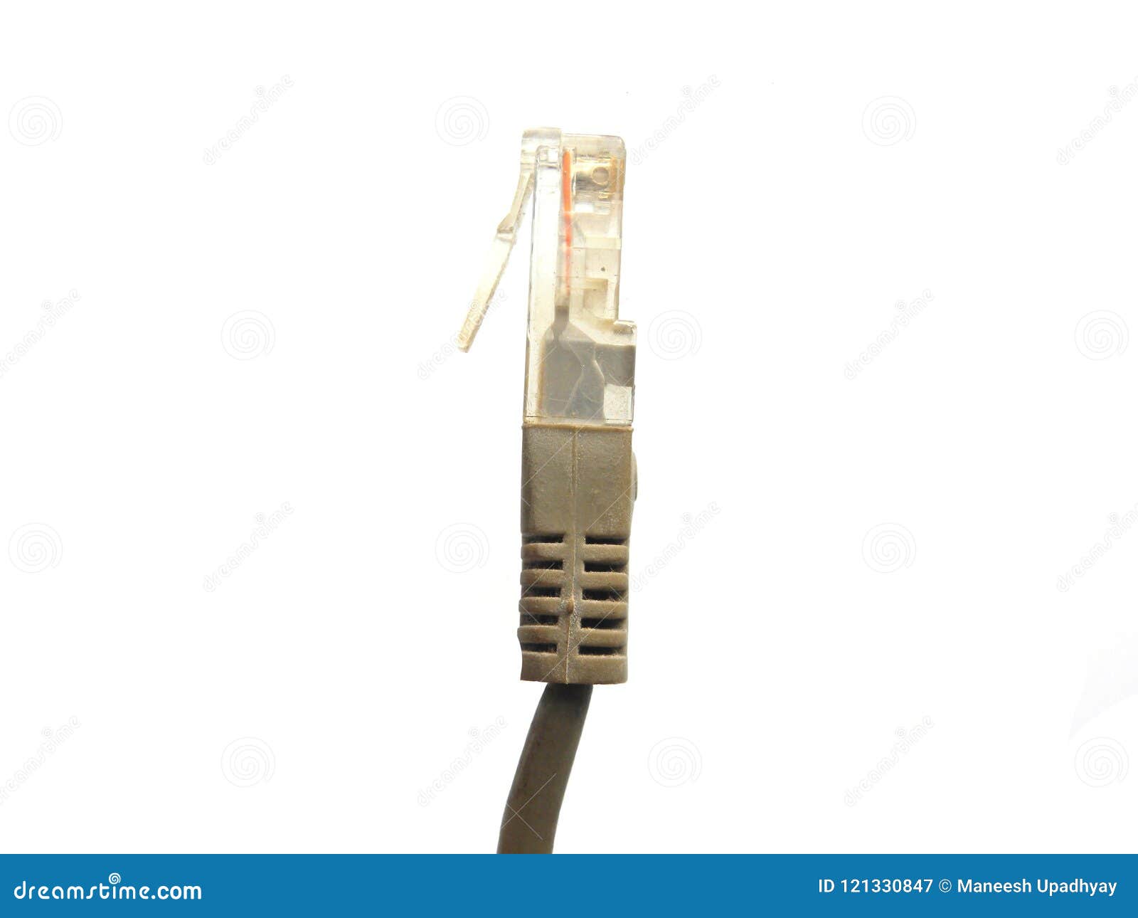 Light Gray Broadband Cable Jack Stock Image - Image of line, connector ...