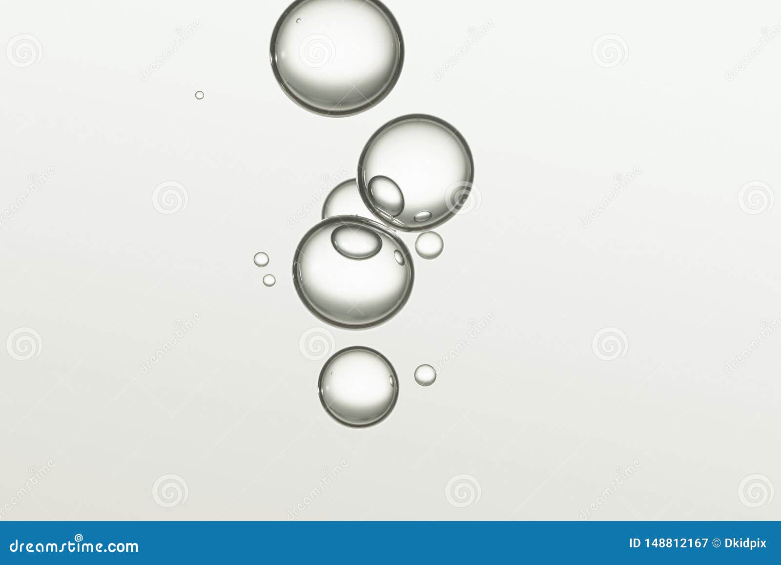 Light Gray Bubbles with a Gradient Surface Stock Image - Image of ...