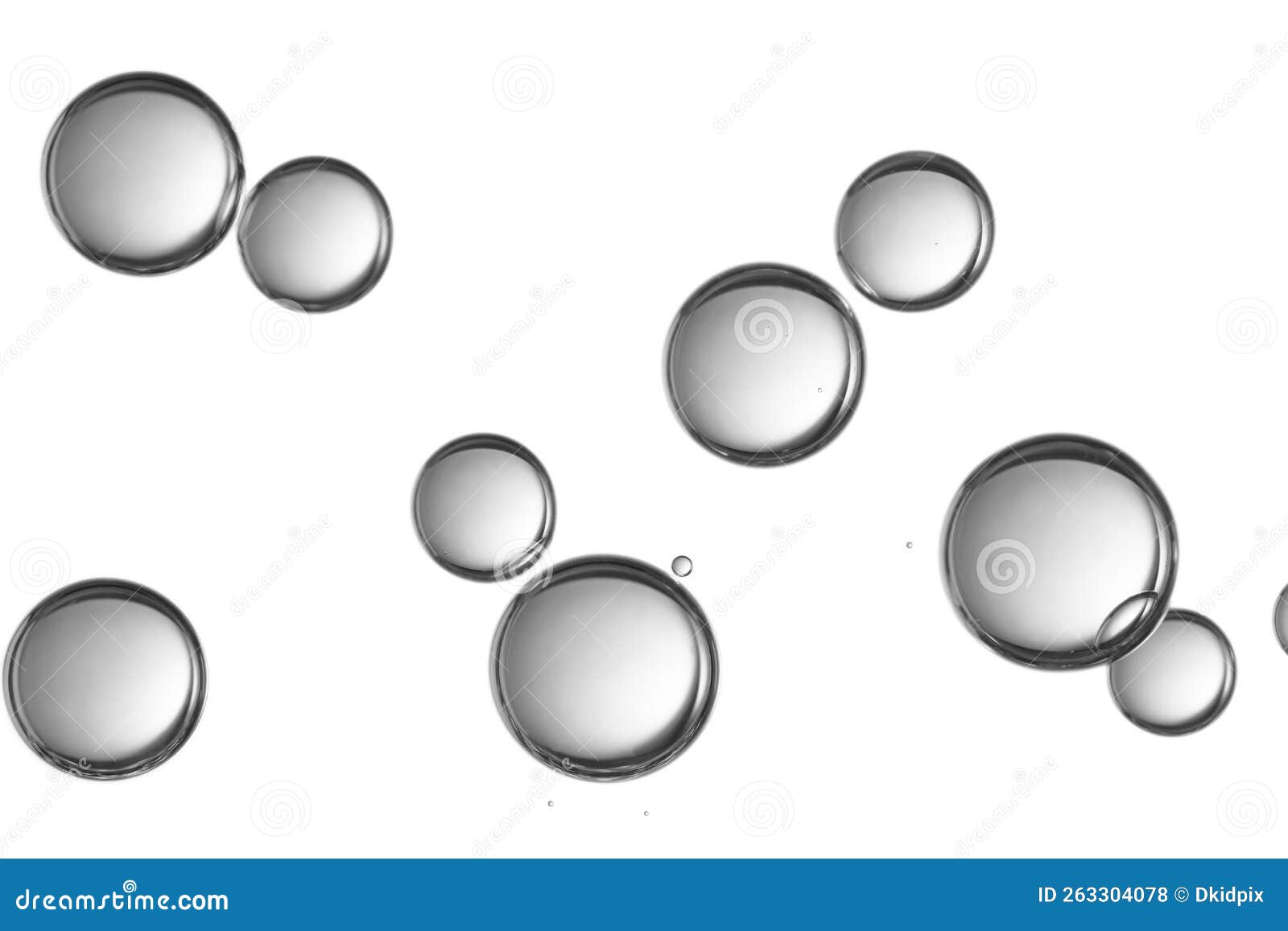 Light Gray Bubbles on a White Background Stock Photo - Image of fluid ...