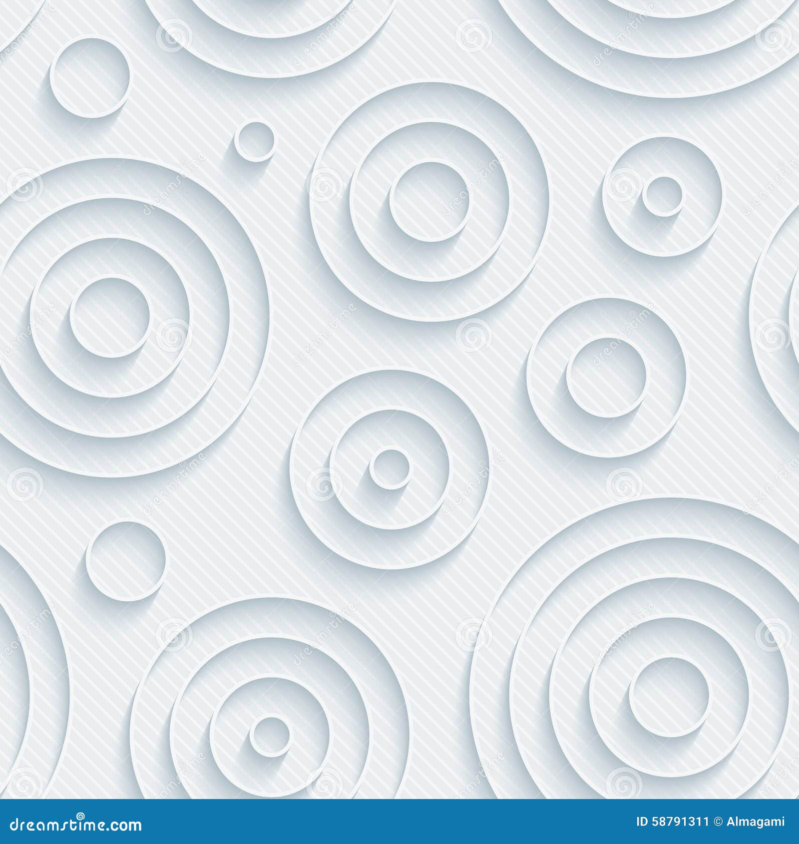 Light Gray Circles Walpaper. Stock Vector - Illustration of geometric ...