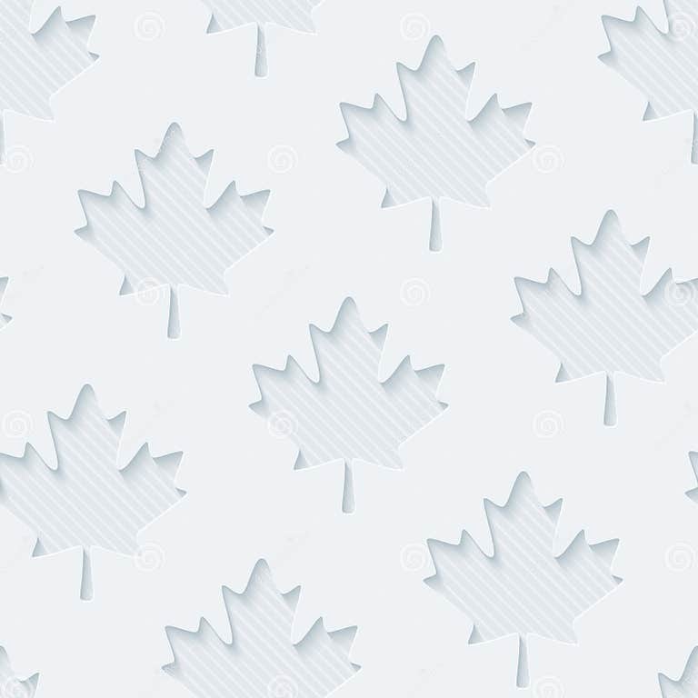 Light Gray Maple Leaves Wallpaper. Stock Vector - Illustration of ...