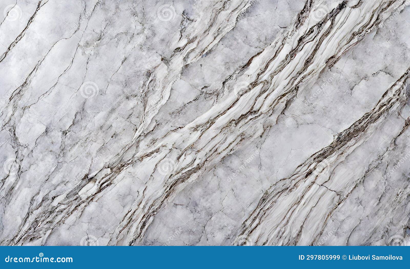 Light Gray Marble Texture with Black Lines. Close-up of Gray with Black ...