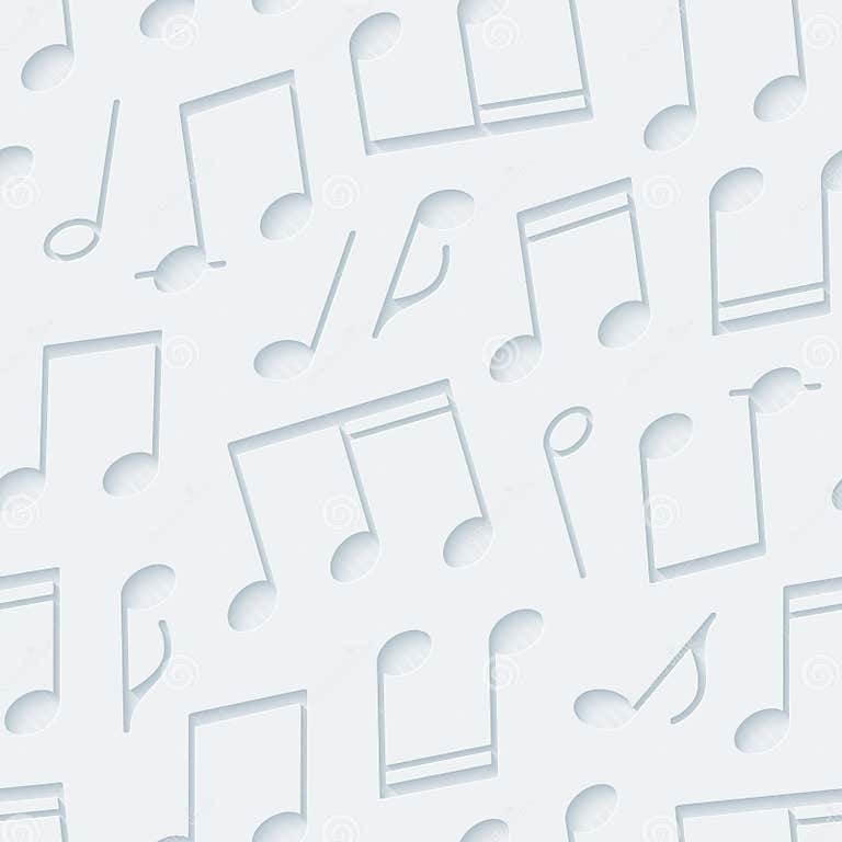 Light Gray Musical Wallpaper. Stock Vector - Illustration of gray ...