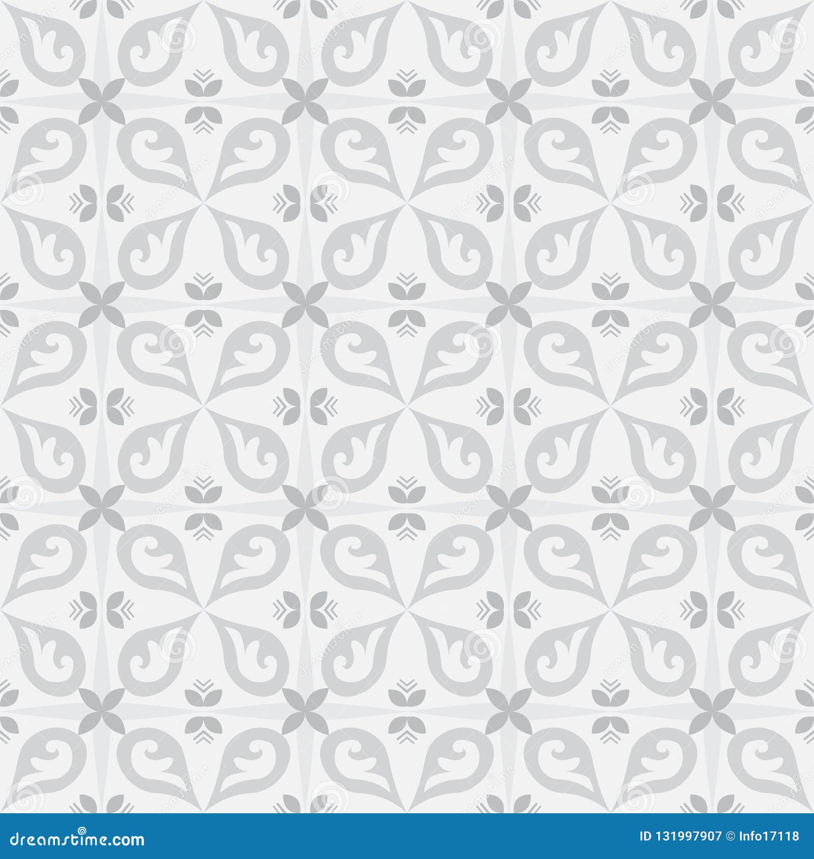 Light Gray Royal Pattern. the Seamless Vector Background Stock ...