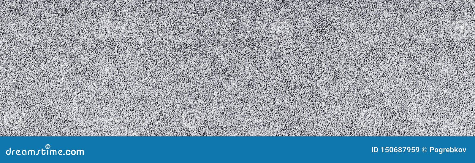 Light Gray Stone Wall Wide Texture. White Washed Pebbledash Panoramic ...