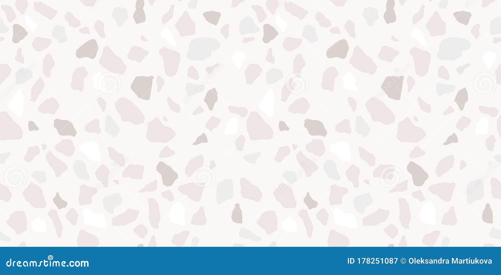 Gray Terrazzo Vector Seamless Pattern. Modern Monochrome Tile Texture ...