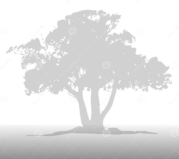 Light Gray Tree Background stock illustration. Illustration of simple ...