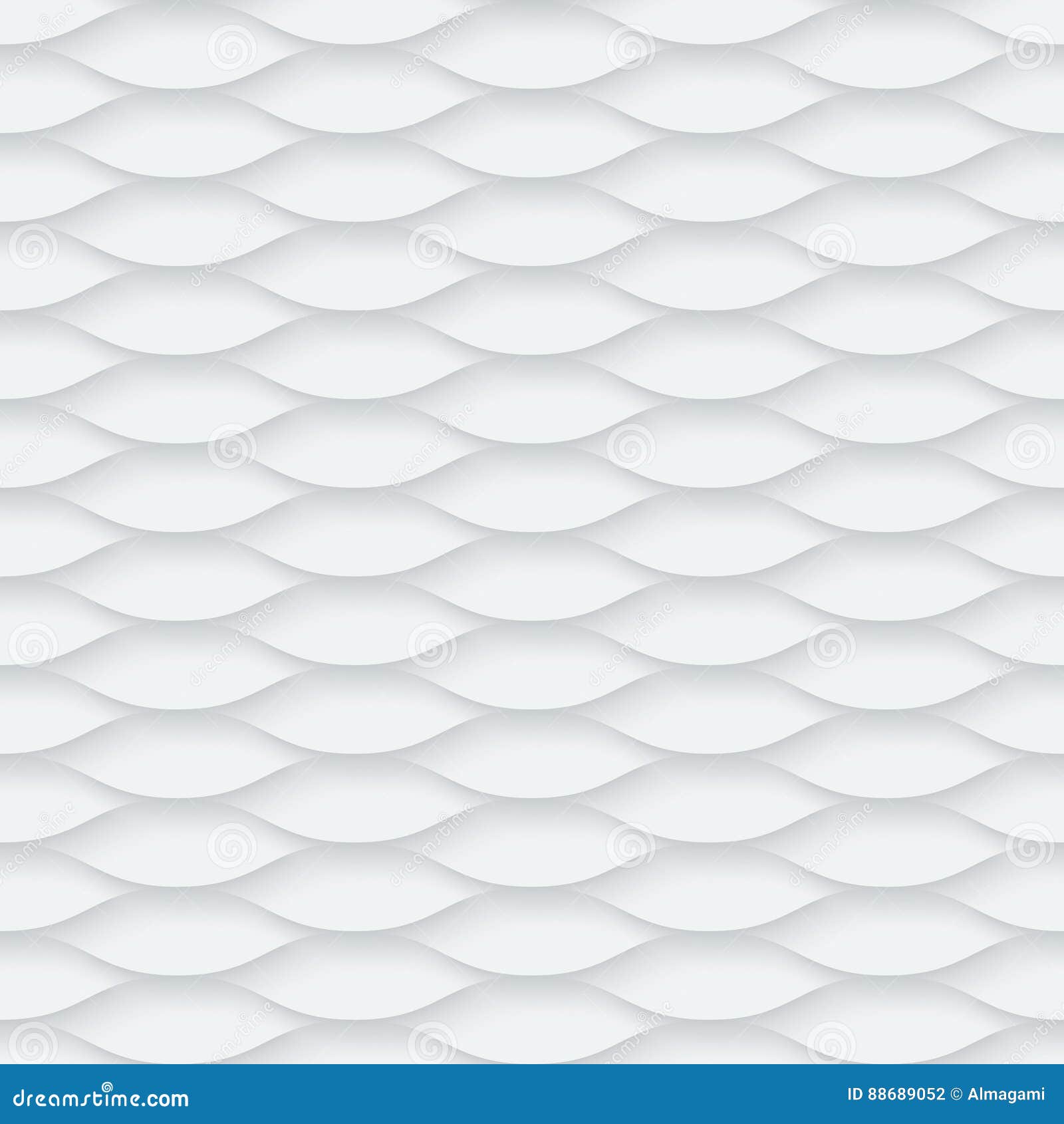 Light Gray Wavy Seamless Pattern. Stock Vector - Illustration of ...