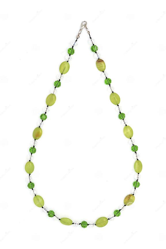 Light green beads isolated stock photo. Image of green - 206746672