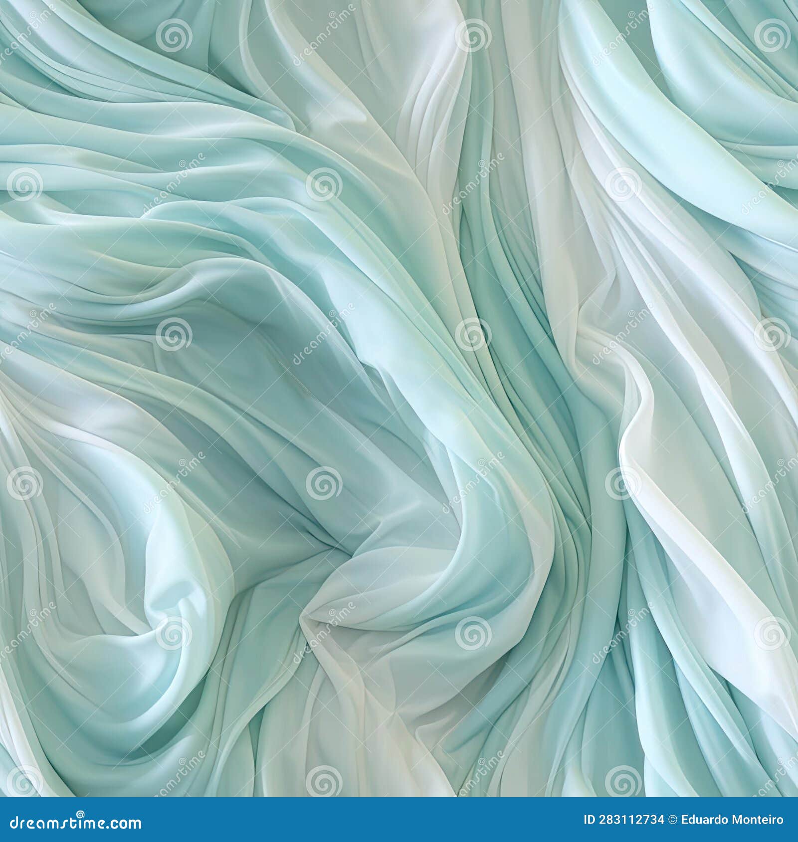 Light Green and Blue Silk Fabric with Flowing Textures (tiled) Stock ...