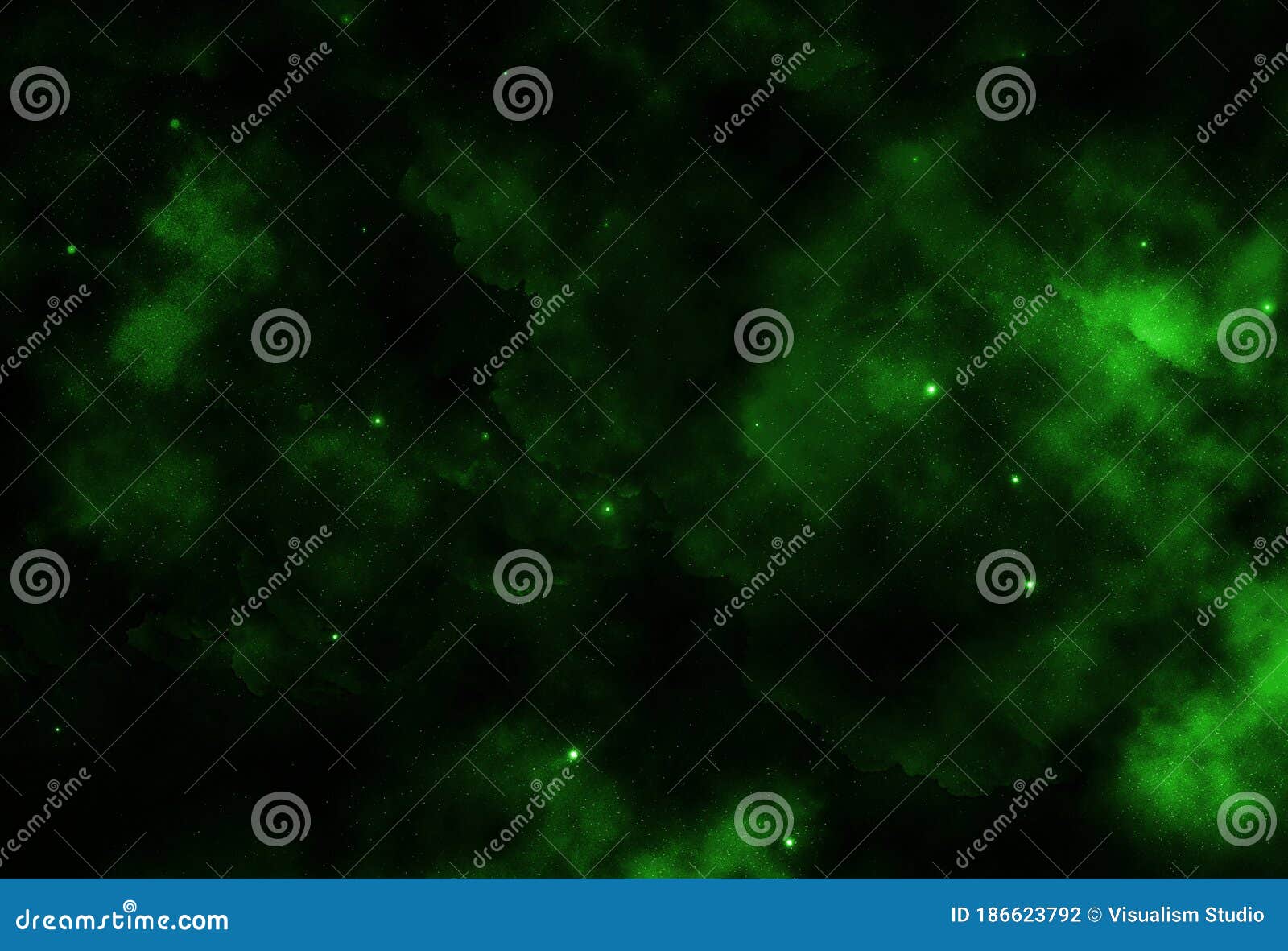 Light Green Cloudy Space of Night Sky with Cloud Plain Dark Cloud with ...