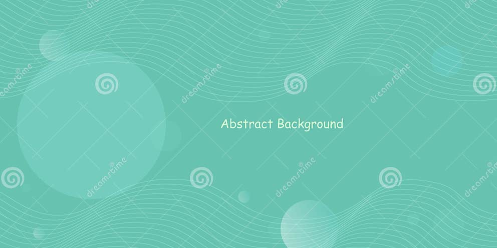 A Light Green Color Abstract Background with Gradient Circles and Waves ...