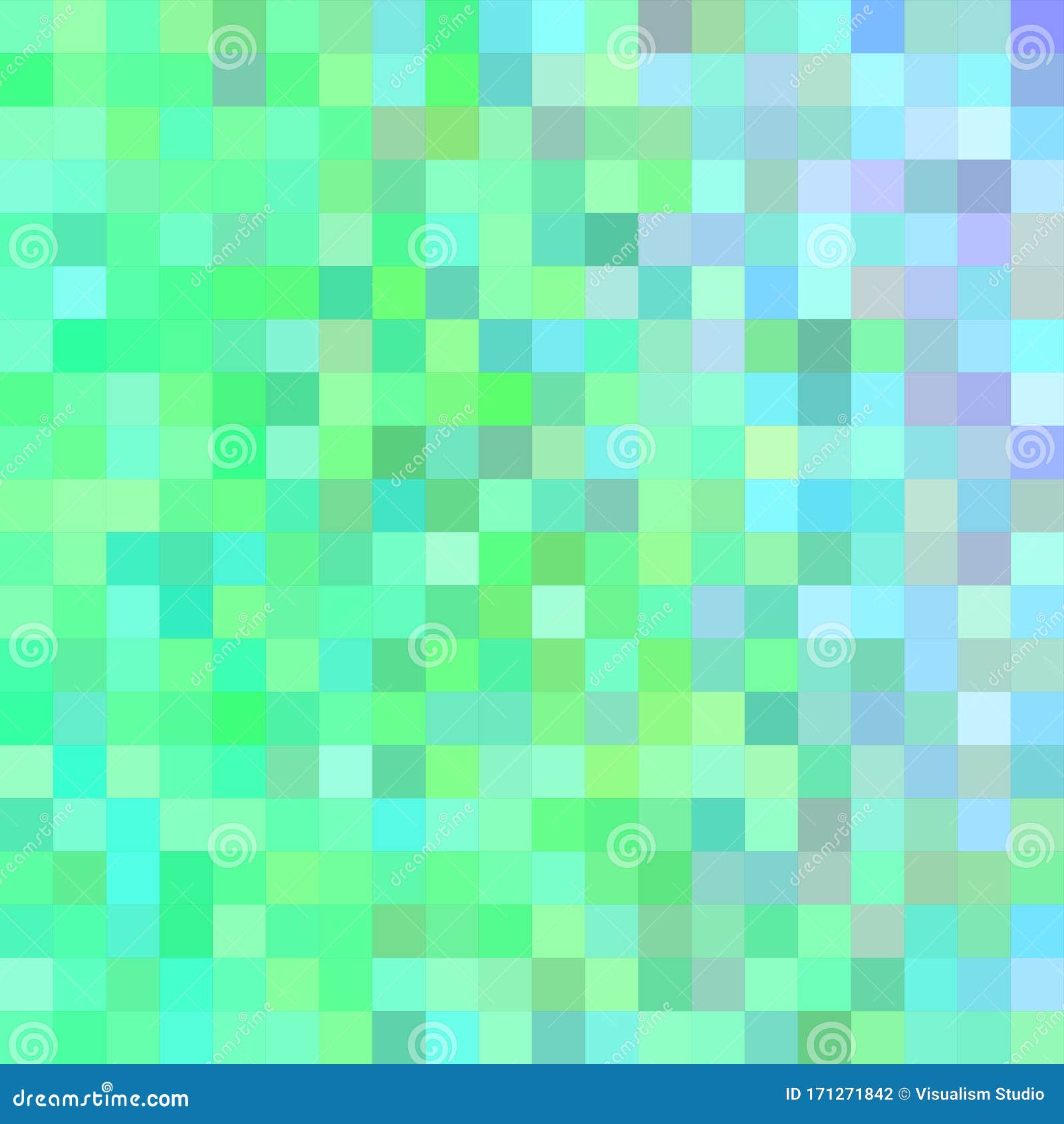 Light Green Color Square Mosaic Texture in Rectangular Style and ...