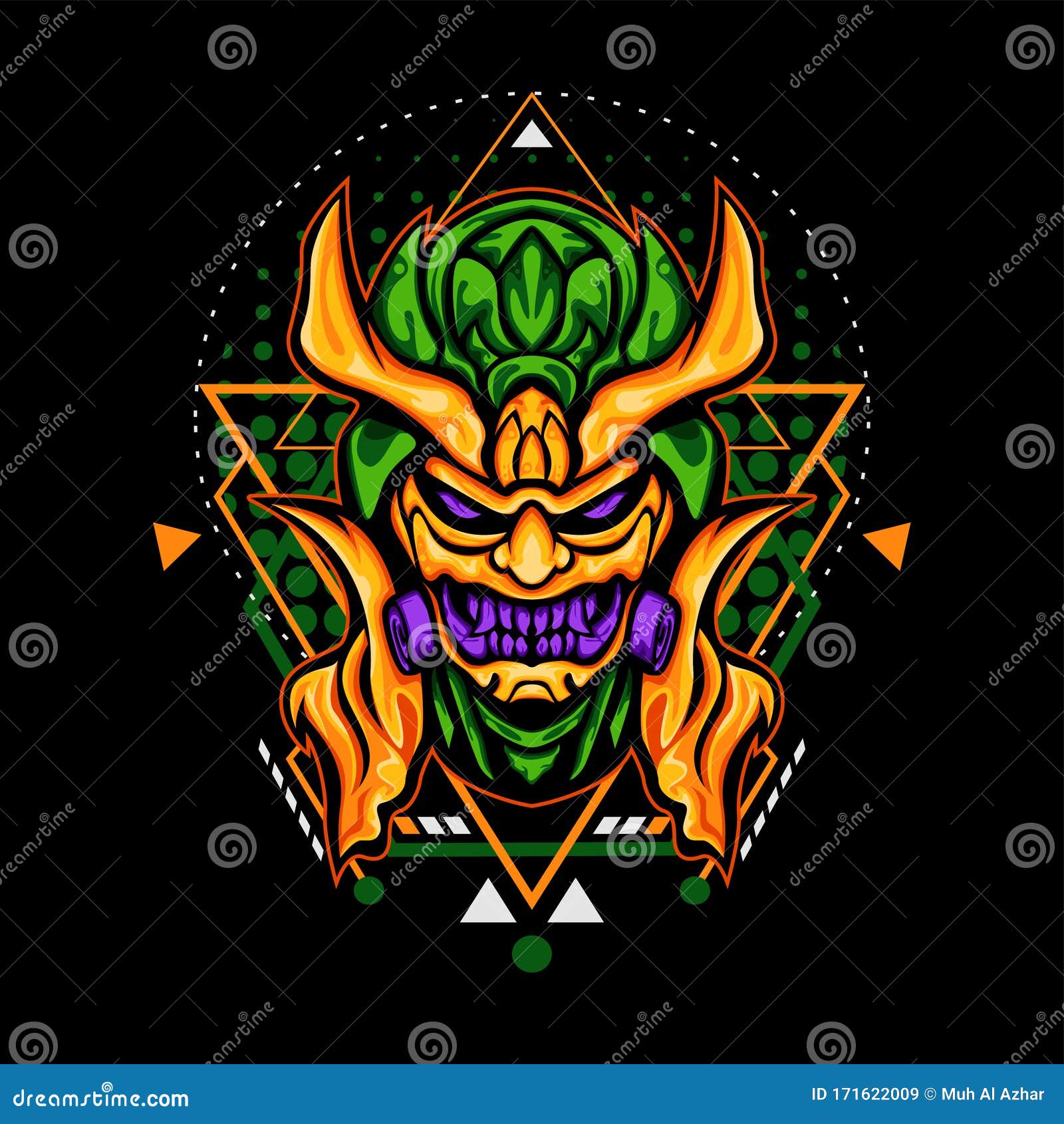 Toxic Mask Royalty-Free Cartoon | CartoonDealer.com #1826261