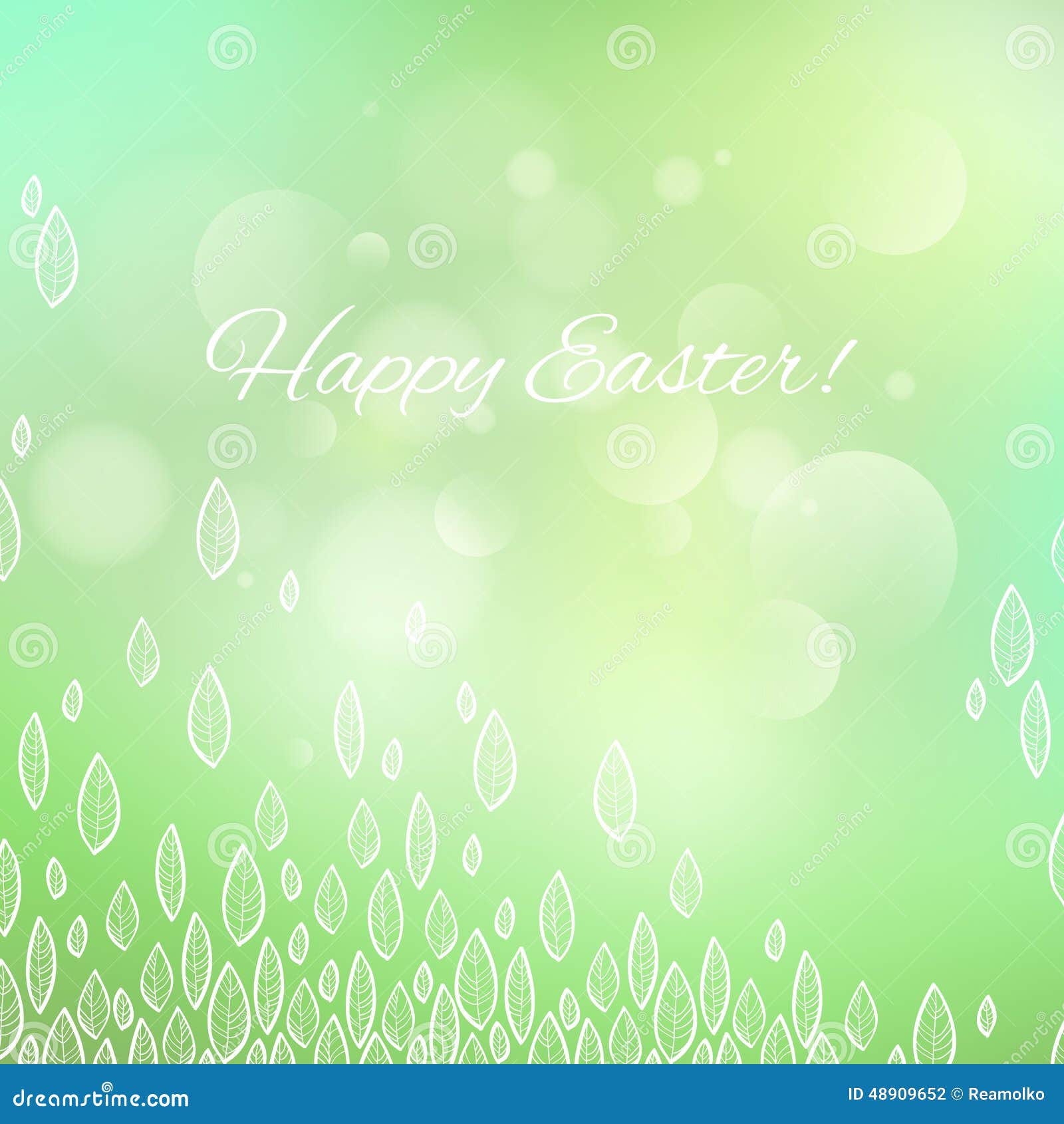 Light Green Fresh Background with White Leaves. Stock Vector ...