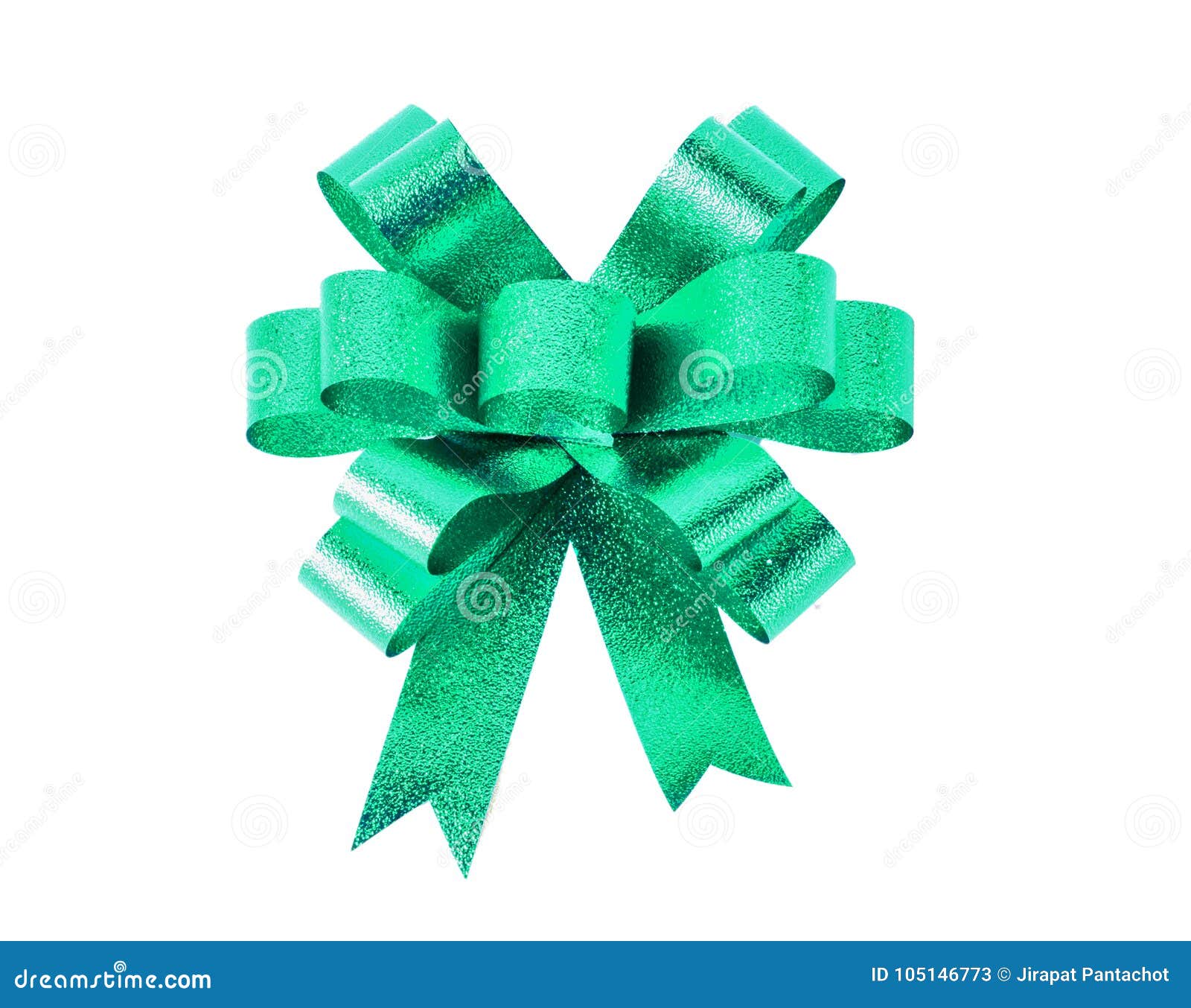 Light Green Gift Bow. Ribbon Stock Image - Image of artistic, festive ...