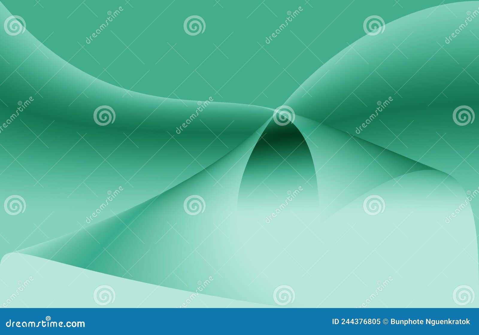 Light Green Gradient or Shadow Abstract Background with Curved Pattern ...