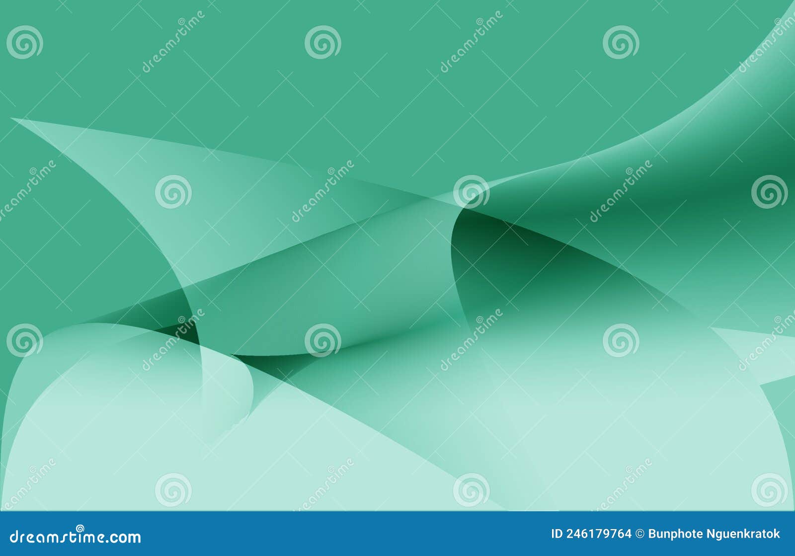 Light Green Gradient or Shadow Abstract Background with Curved Pattern ...