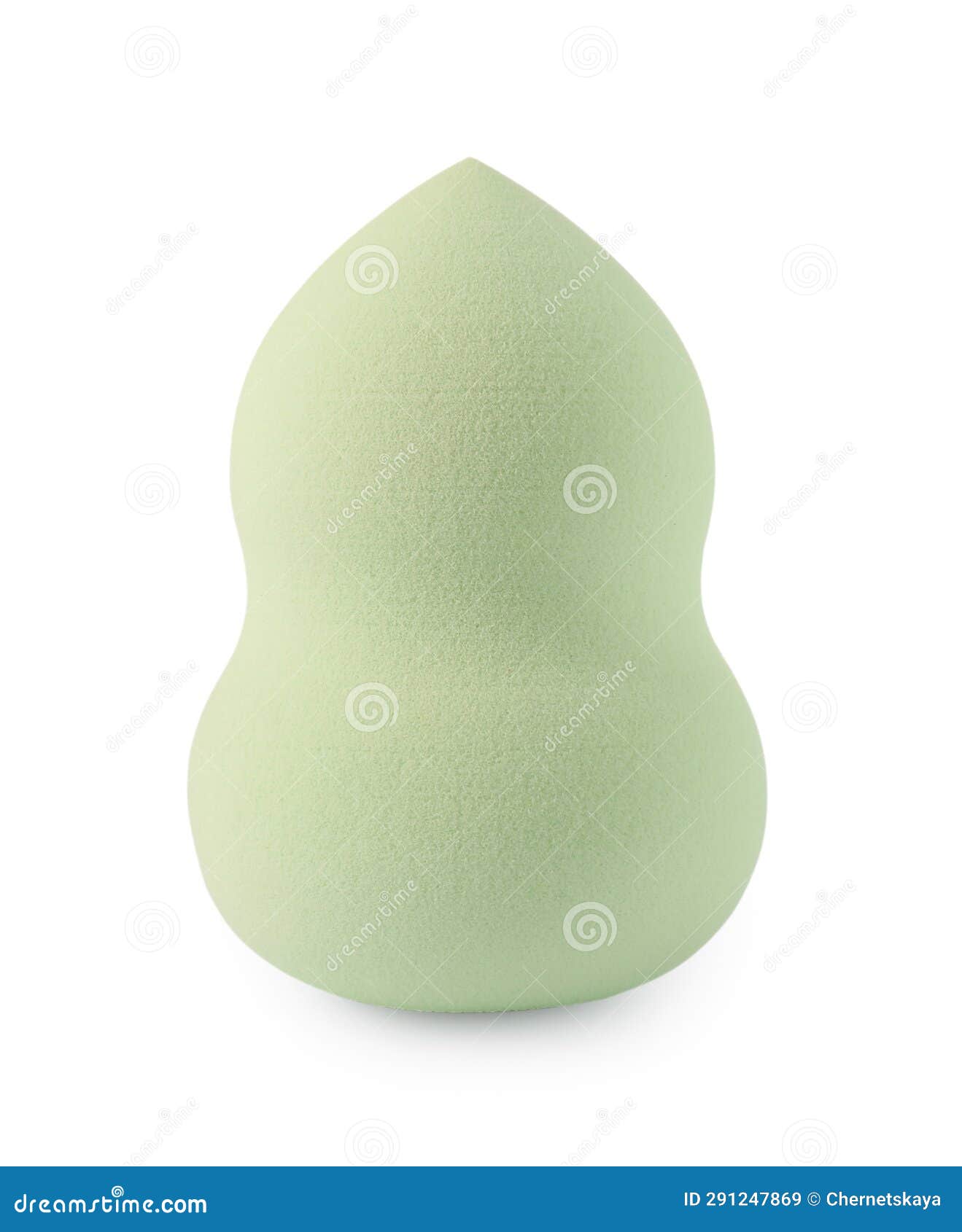 Light Green Makeup Sponge Isolated on White Stock Image - Image of ...