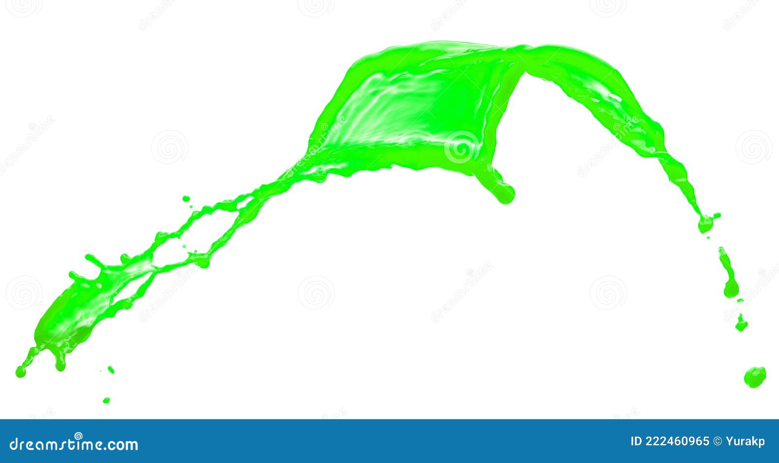 Light Green Paint Splash Isolated on a White Background Stock Image ...