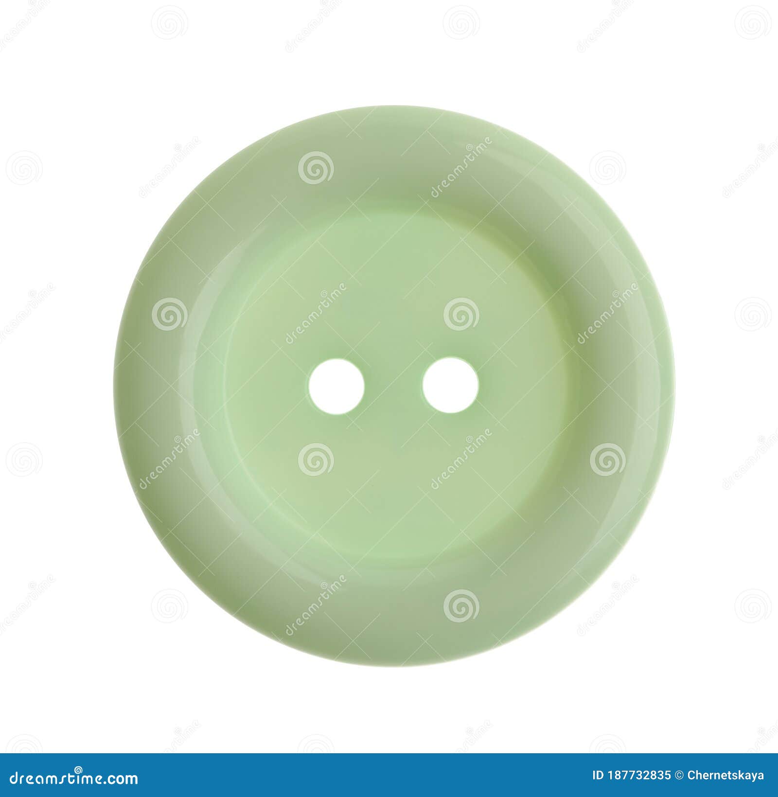 Light Green Plastic Sewing Button Isolated Stock Image - Image of ...