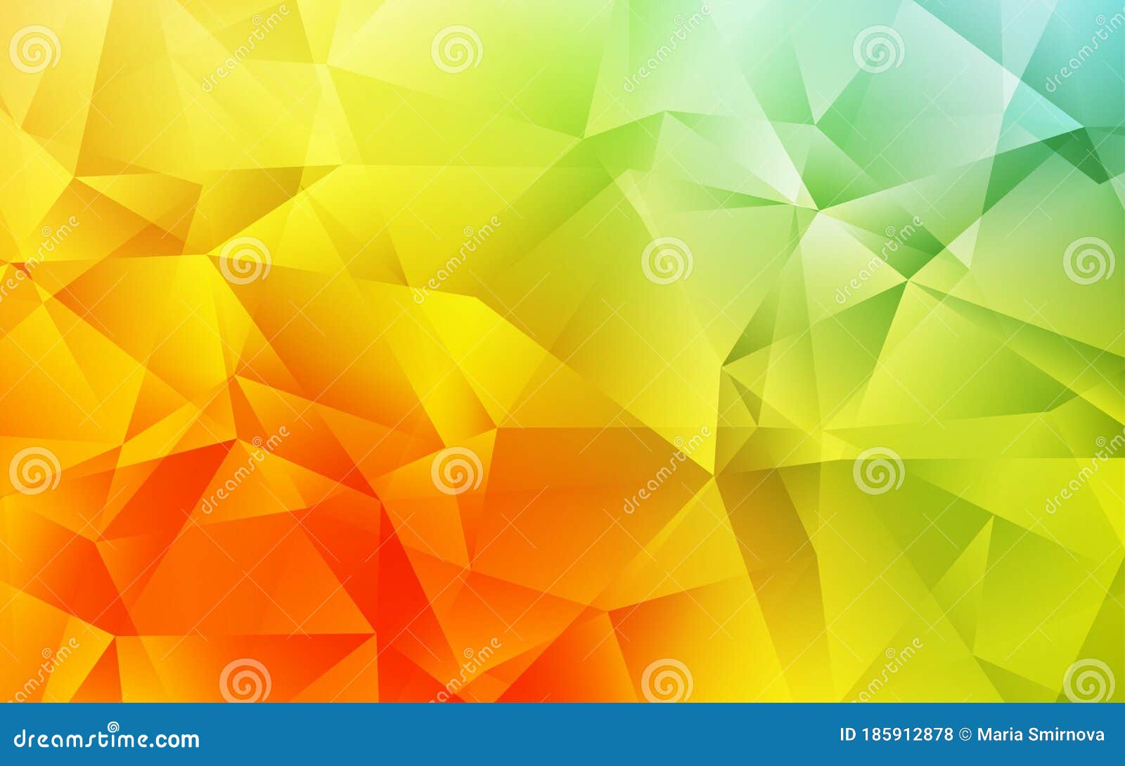 Light Green, Red Vector Abstract Polygonal Background. Stock Vector ...