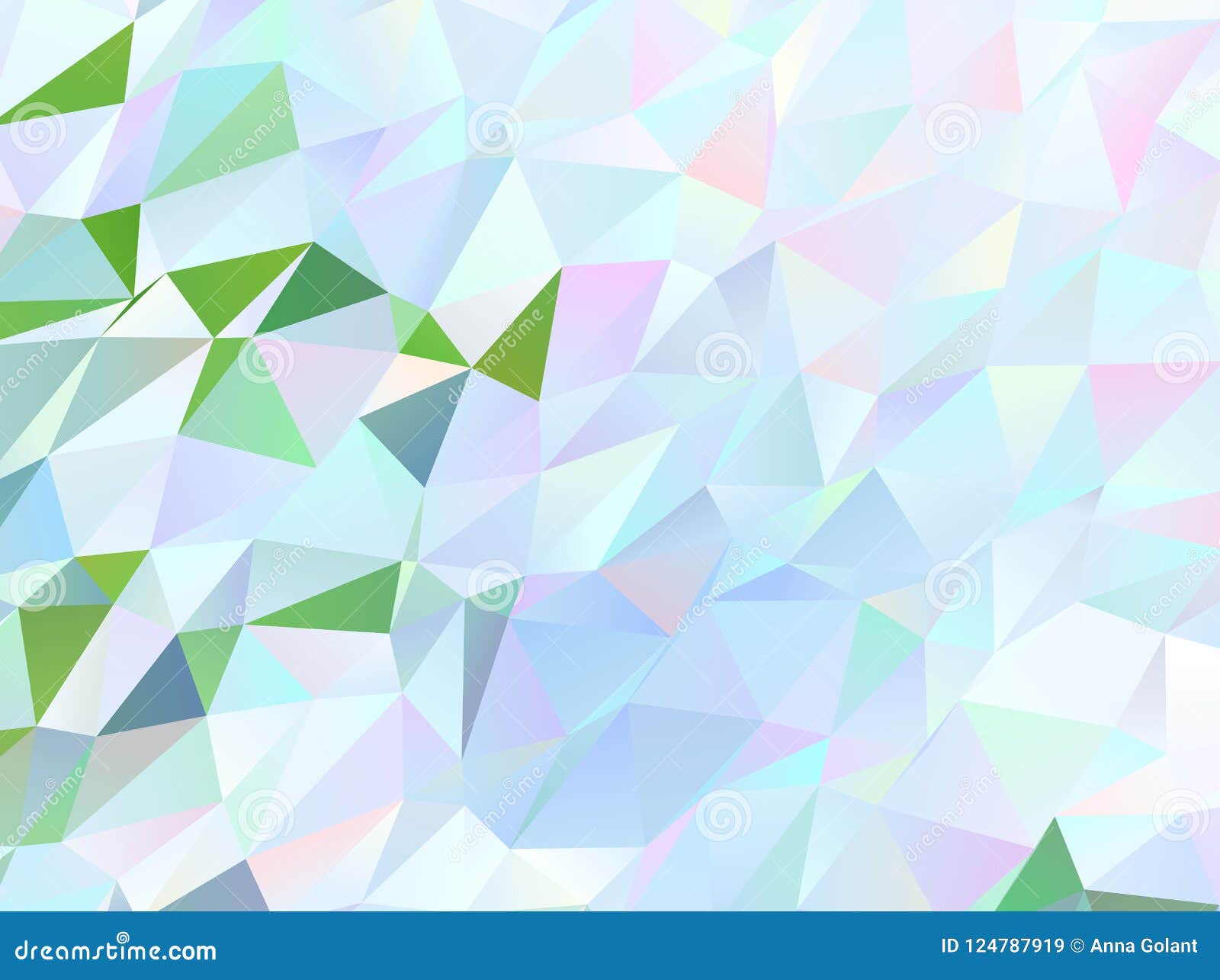 Light Green Triangle Mosaic Template. Modern Abstract Illustration with ...