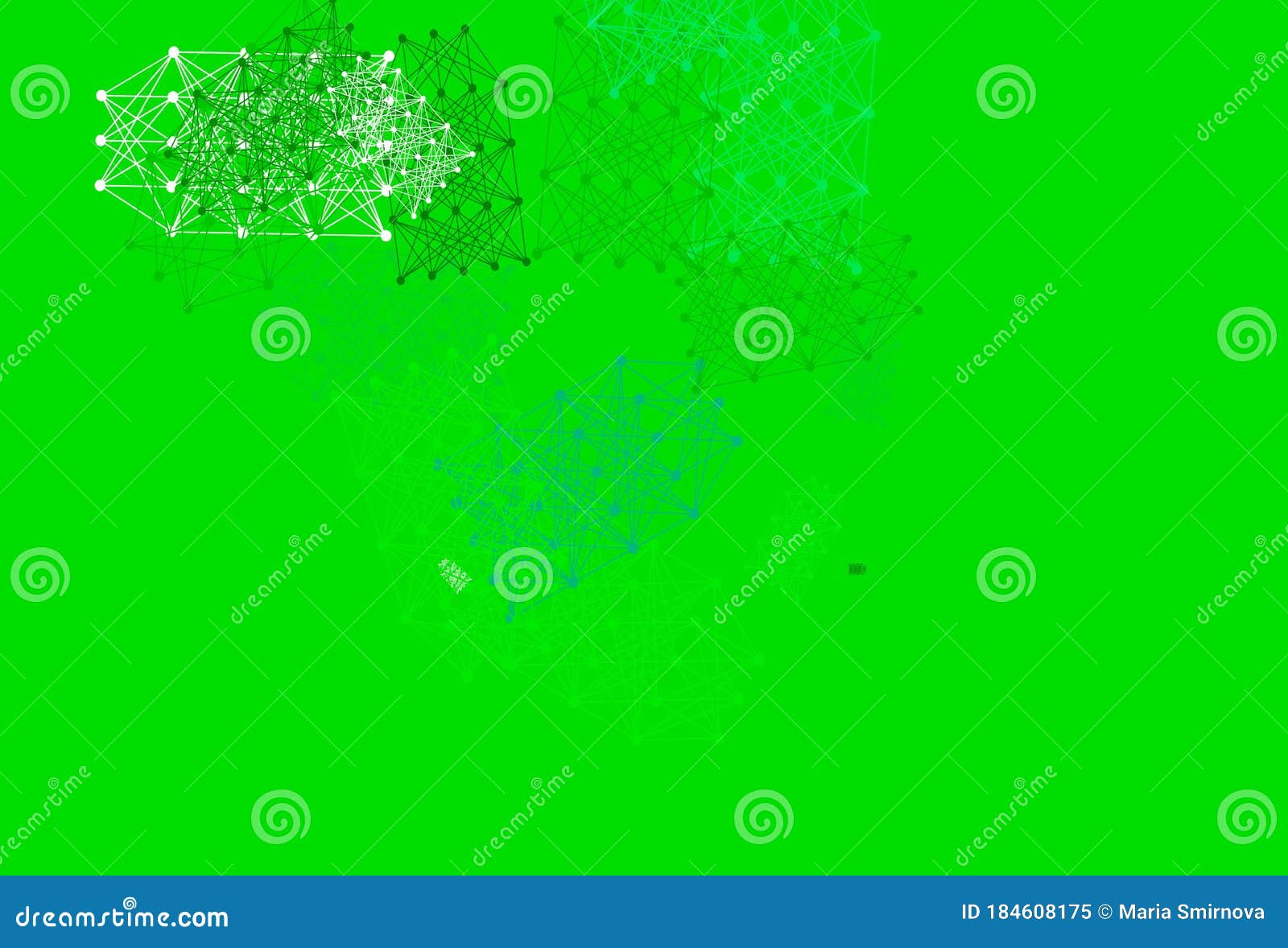 Light Green Vector Template with Artificial Intelligence Structure ...