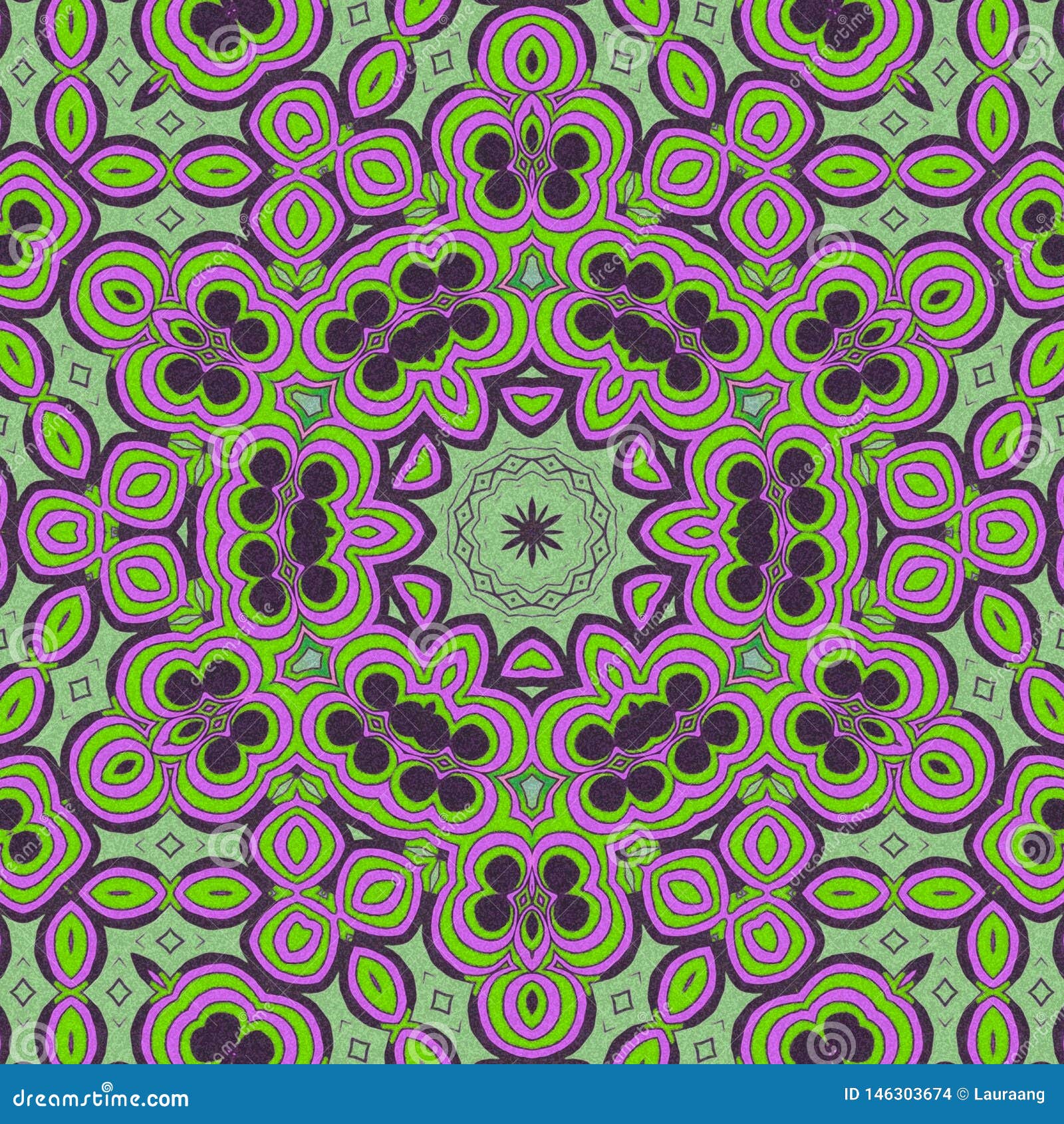 Light Green and Violet Colors.. Abstract Draw. Stock Illustration ...