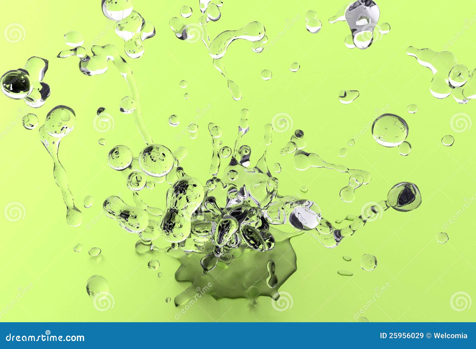 Light Green Water Splash stock illustration. Illustration of fluids ...