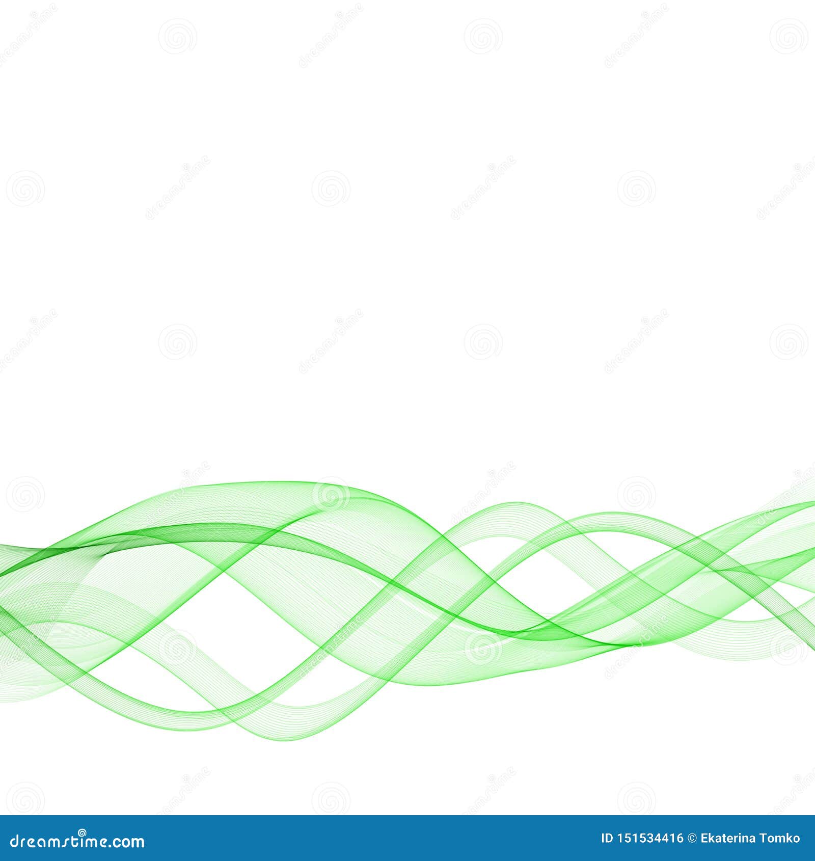 Light Green Wave. Layout for Advertising. Eps 10 Stock Vector ...