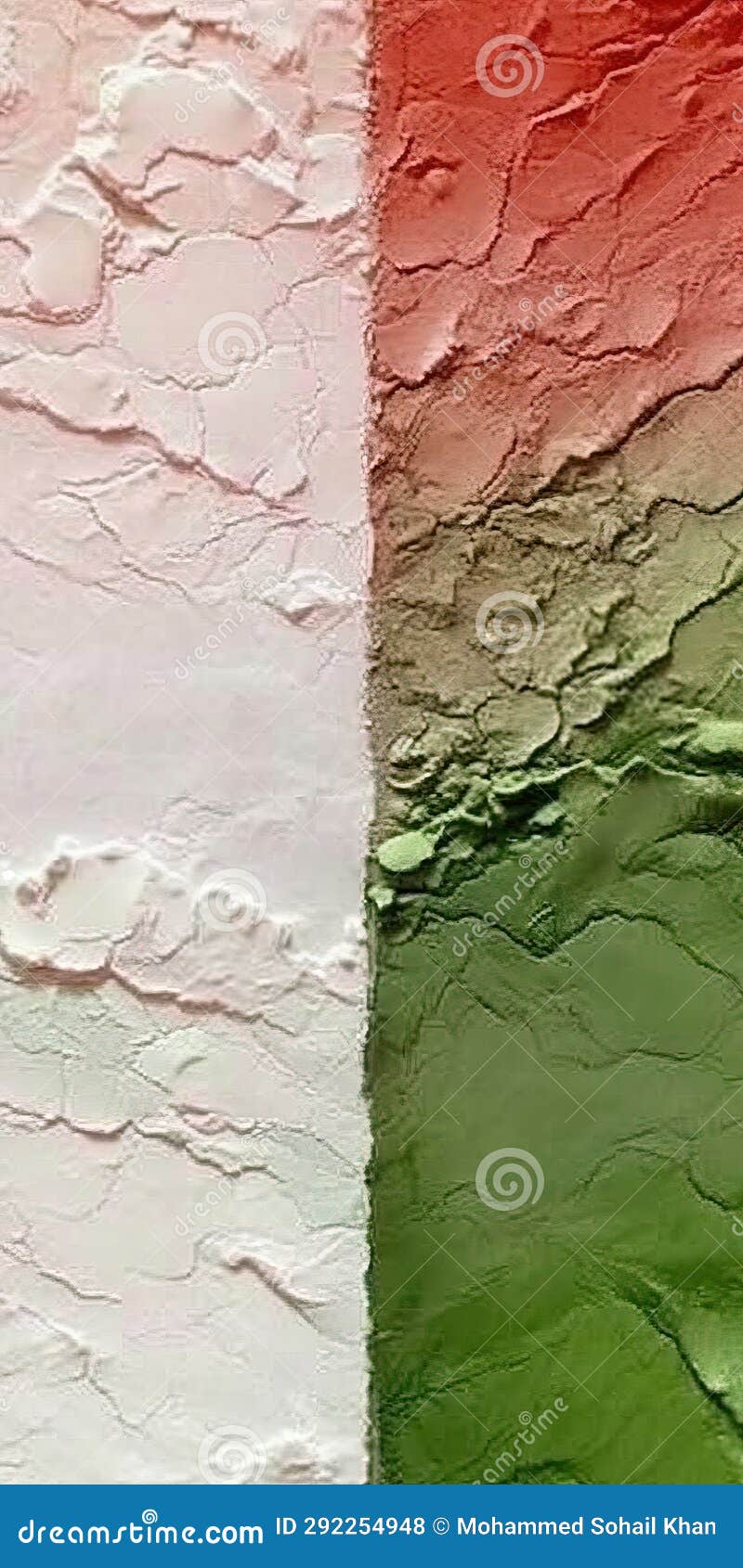 Light Green White and Red Abstract Art Pigment Textures Wavy Background ...