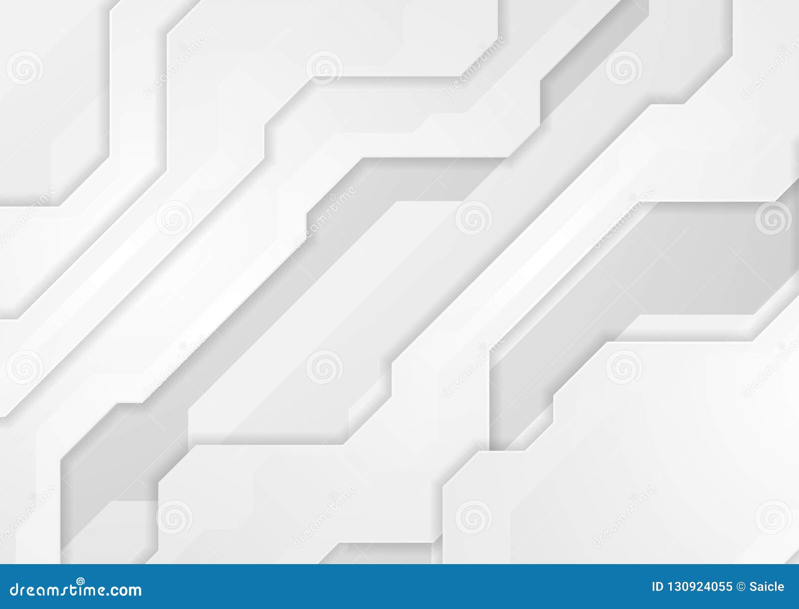 Light Grey Abstract Technology Geometric Background Stock Vector ...