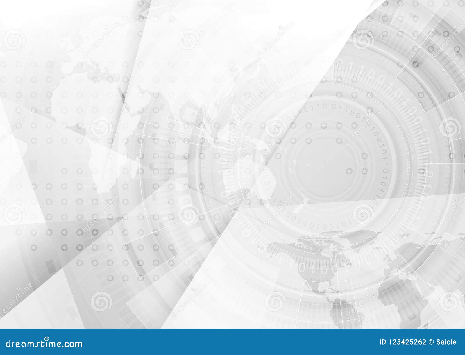Light Grey Concept Technology Background Stock Vector - Illustration of ...