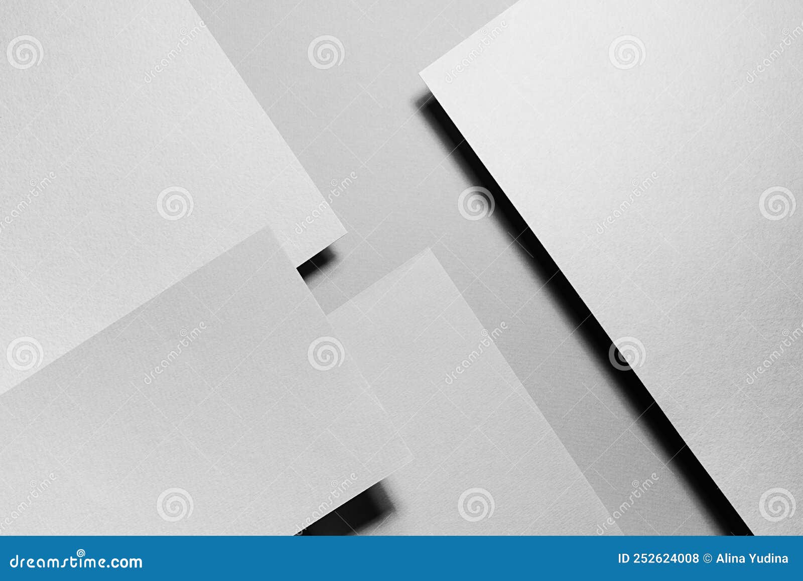 Light Grey Contrast Abstract Geometric Background with Fly Rectangle ...