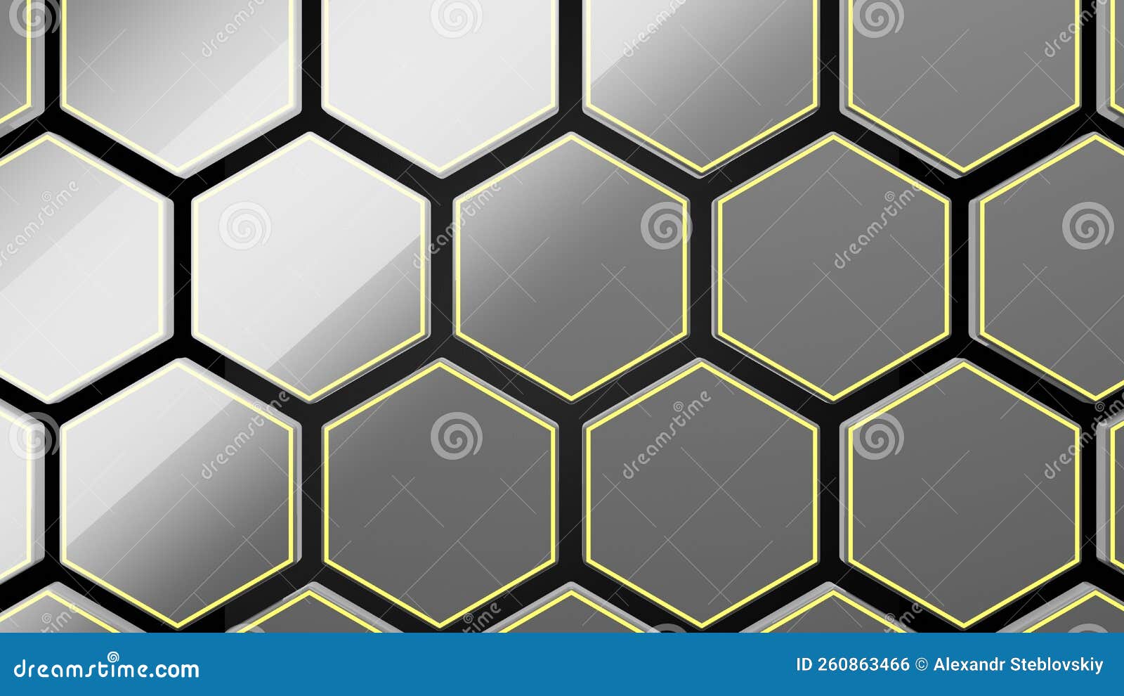 Light Grey Hexagon Background Stock Illustration - Illustration of ...