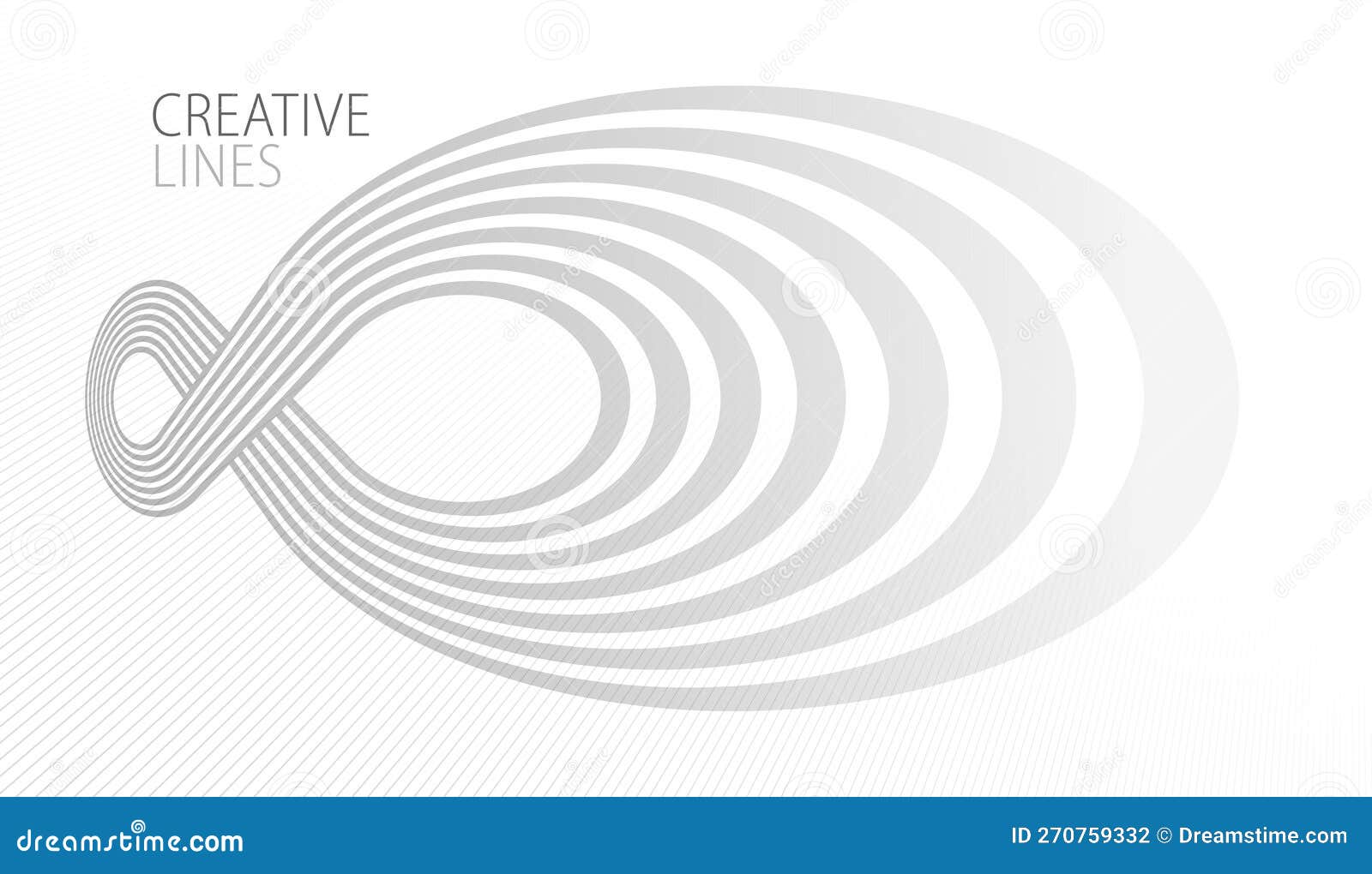 Light Grey Lines in 3D Perspective Vector Abstract Background, Easy and ...