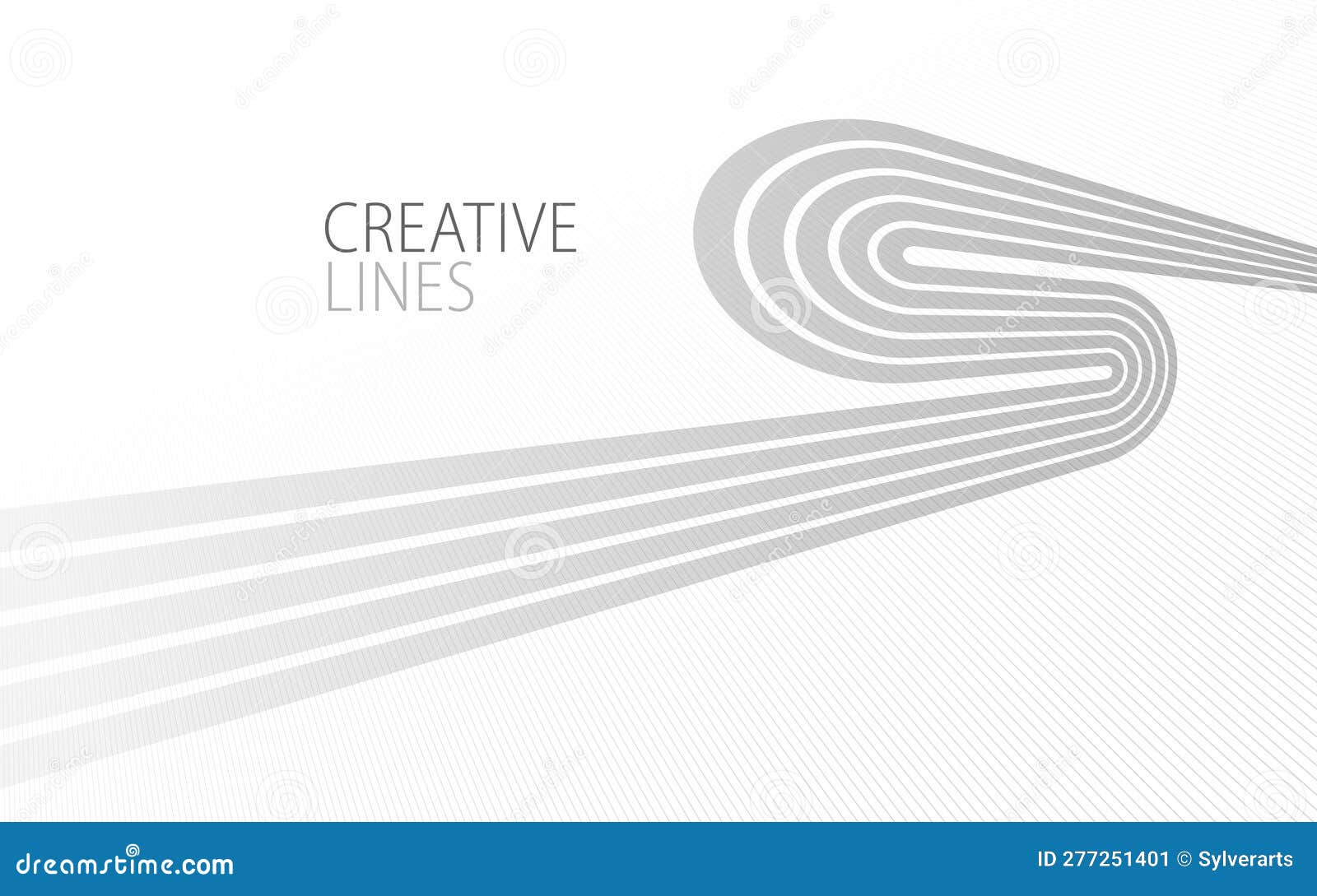 Light Grey Lines in 3D Perspective Vector Abstract Background, Easy and ...